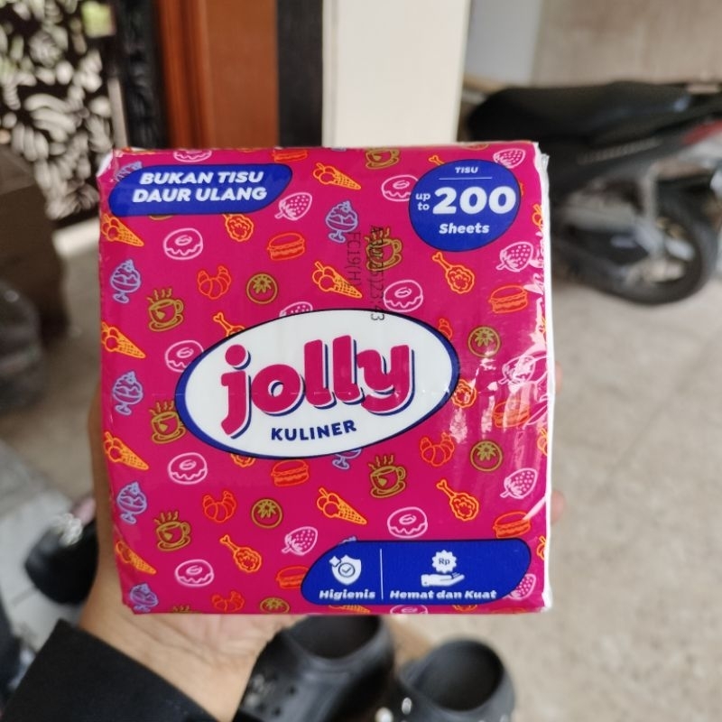 Jual urb- Tisu Kuliner Jolly Pop Up 2ply 200 lembar untuk makanan bisa ...