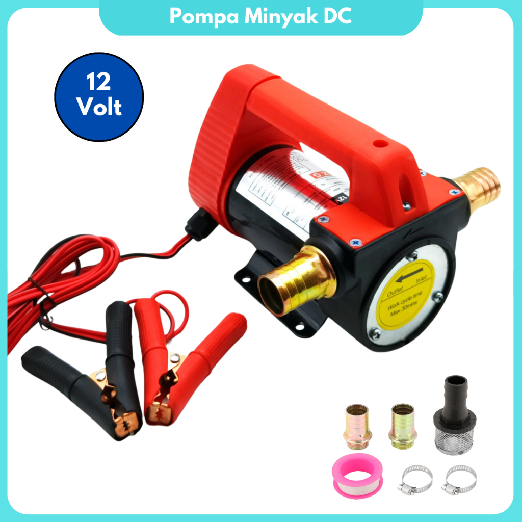 Jual Pompa Minyak Elektrik DC 12V Mesin Sedot Solar Bensin Diesel ...