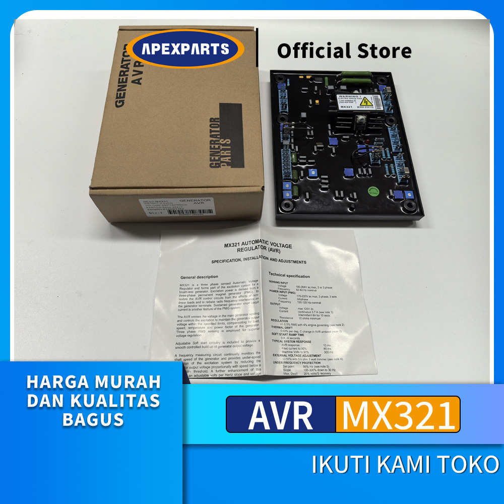 Jual AVR GENERATOR MX321 AVR MX 321 GENSET OEM | Shopee Indonesia