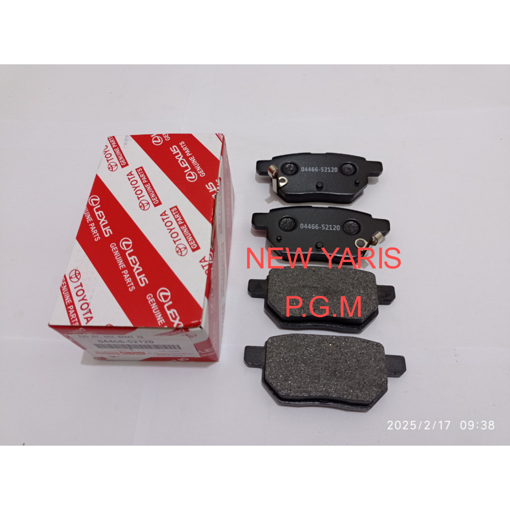 Jual Brake pad rear 04466-52120 kampas rem belakang yaris gen 1 new ...