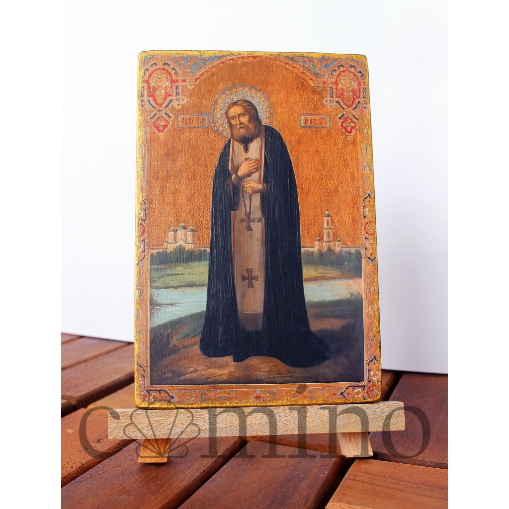 Jual Ikon Serafim dari Sarov | Seraphim Kayu Asli Kristen Ortodoks ...