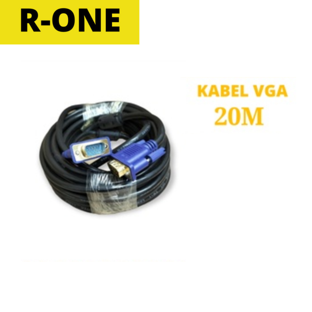 Jual R-ONE Kabel Vga 20M Good Quality Gold Plated | Shopee Indonesia
