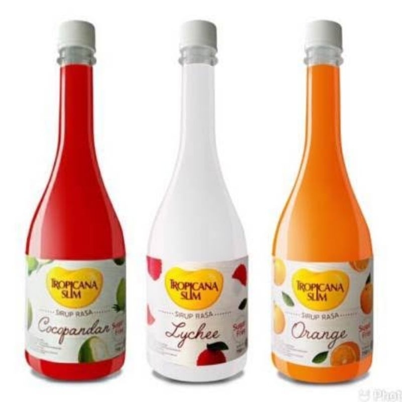 Jual Tropicana Slim syrup bebas gula 750ml orange / lychee / cocopandan ...