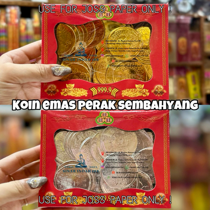 Jual KOIN EMAS PERAK CHENGBENG / KOIN SEMBAHYANG CHENGBENG CENGBENG ...