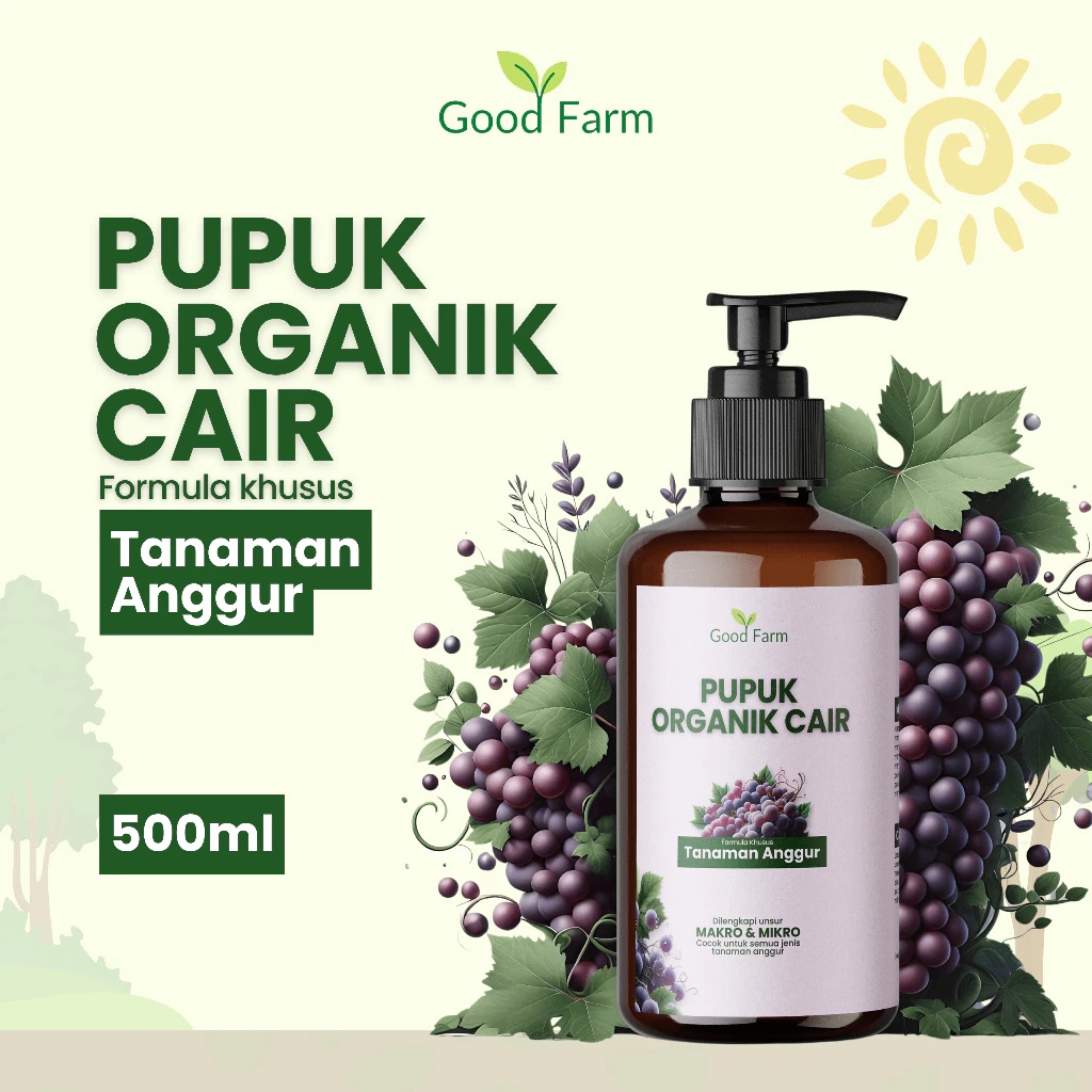 Jual GoodFarm - Pupuk Organik Cair Tanaman Anggur 500ML / POC Premium organi | Shopee Indonesia