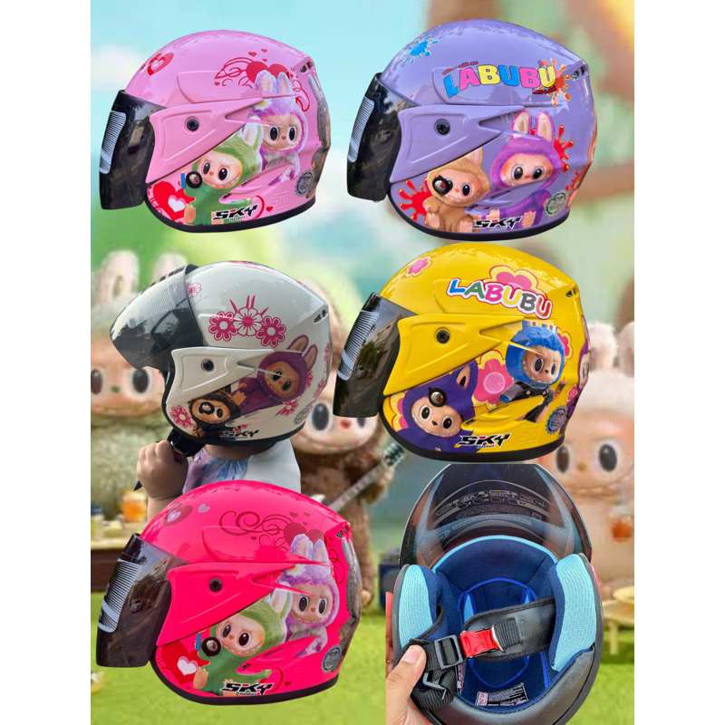 Jual Helm anak untuk usia 3-7 tahun labubu terlaris dan termurah sni ...