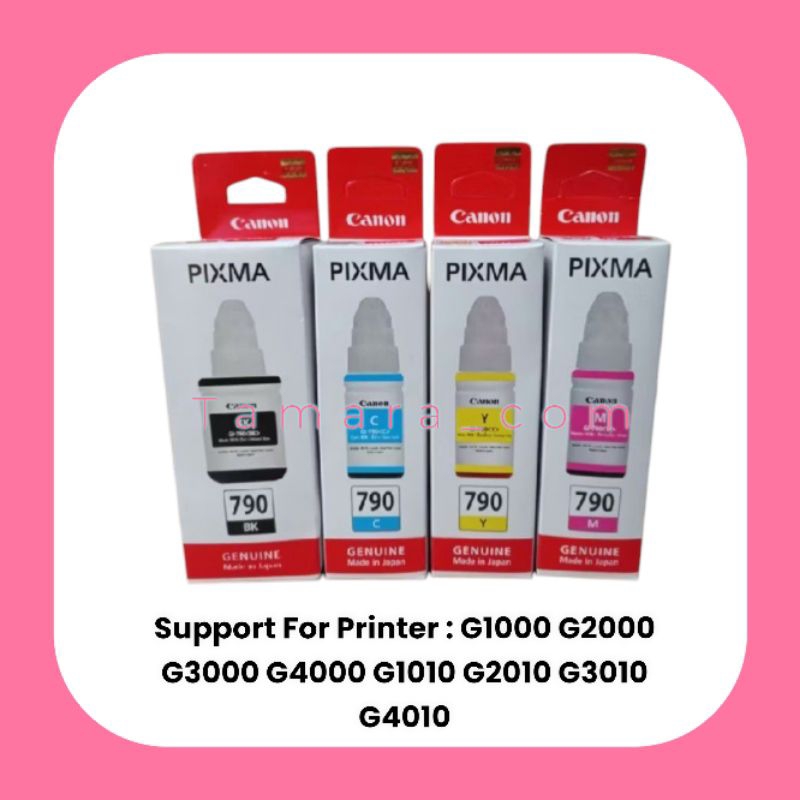 Jual 1SET TINTA CANON 790 ORIGINAL UNTUK TIPE PRINTER CANON G1000 G2000 ...