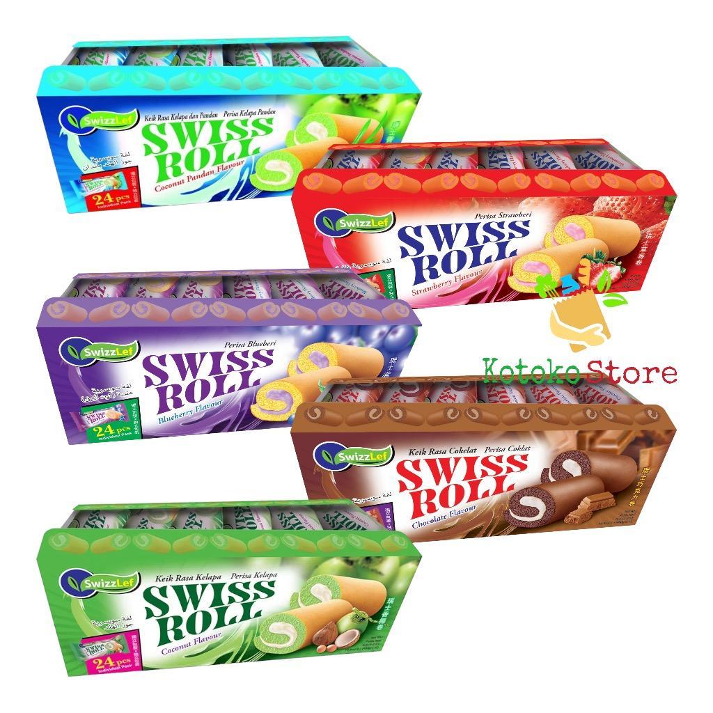 Jual Swizzlef Swiss Roll / Swiss Roll / Kue Bolu Gulung Swiss Roll ...