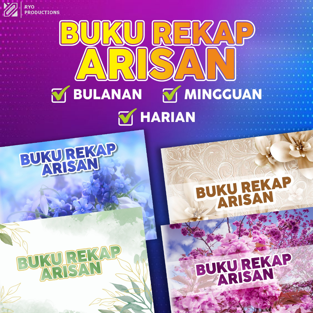 Jual Buku Rekap Arisan | Pembukuan Arisan | Buku Arisan Bulanan | Mingguan | Harian | Shopee ...