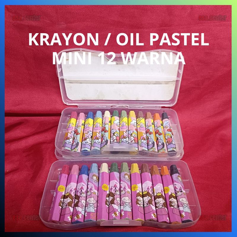 Jual 1Set 12Warna Crayon Mewarnai / Krayon Menggambar Batang / Oil ...