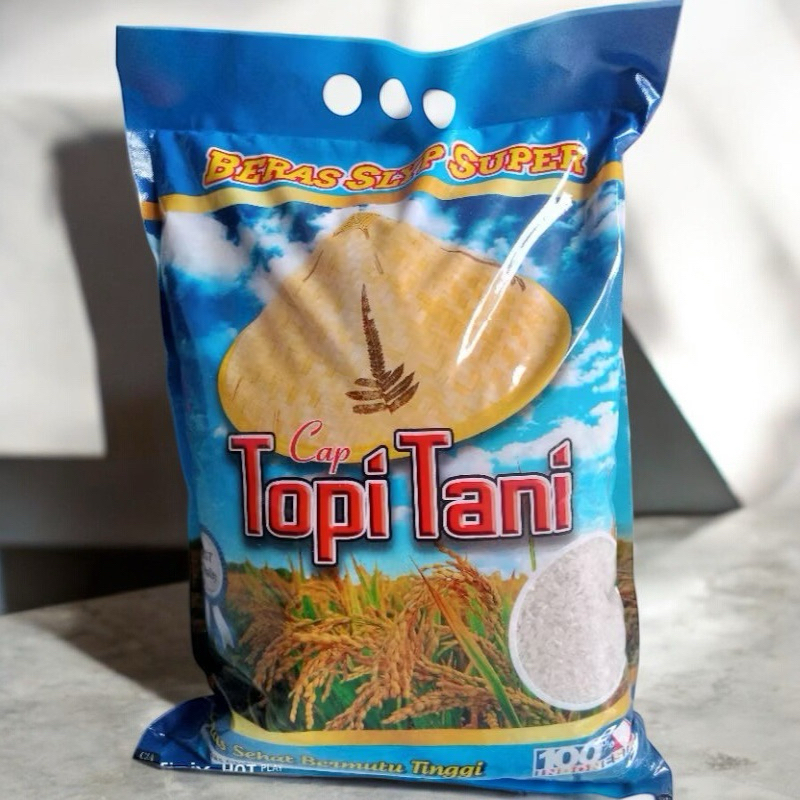 Jual PROMO !!! Beras Topi Tani 5 Liter Kualitas Terjamin Tanpa Pengawet ...