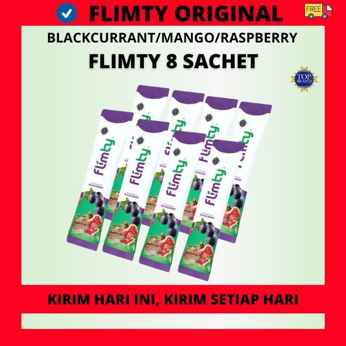 Jual FLIMTY 8 SACHET (1/2 BOX) FIBER ORIGINAL BPOM HALALFLYMTY FLIMTI ...