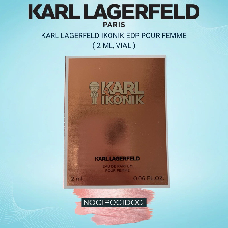 Jual Karl Lager’feld Ikonik EDP Pour Femme ( 2 mL, Vial ) | Shopee ...