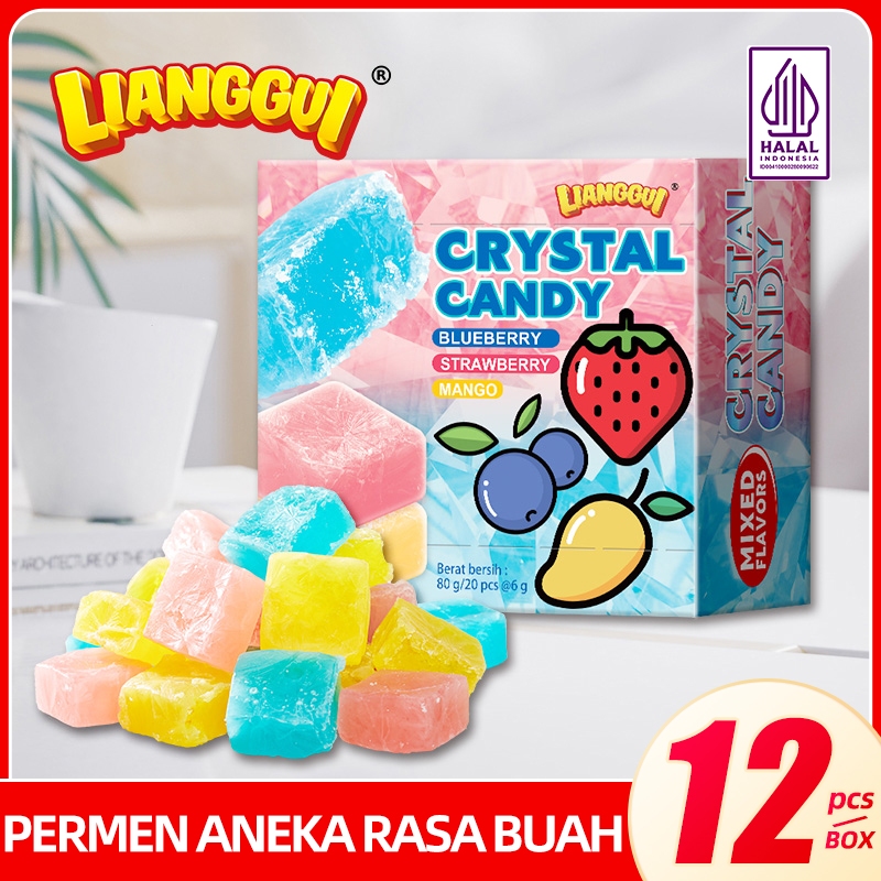 Jual [HALAL] LIANGGUI CRYSTAL CANDY PERMEN LUNAK ANEKA RASA STROBERI ...