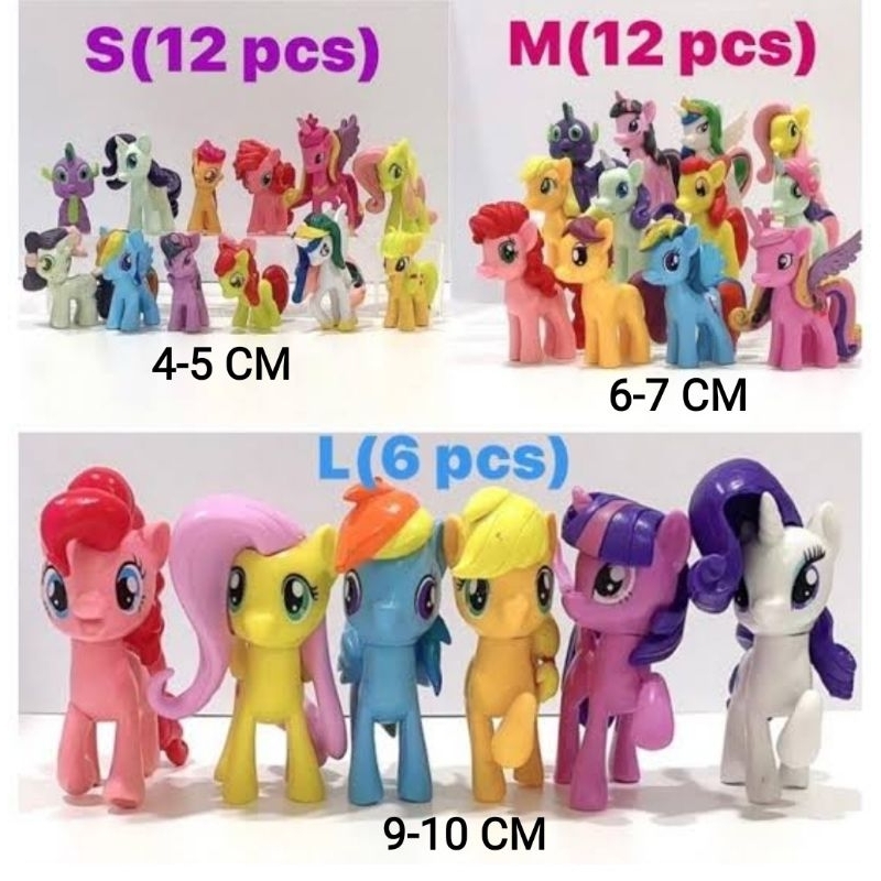 Jual My Little Pony Action Figure Set Kuda Pony Set 12 Pcs | Shopee ...
