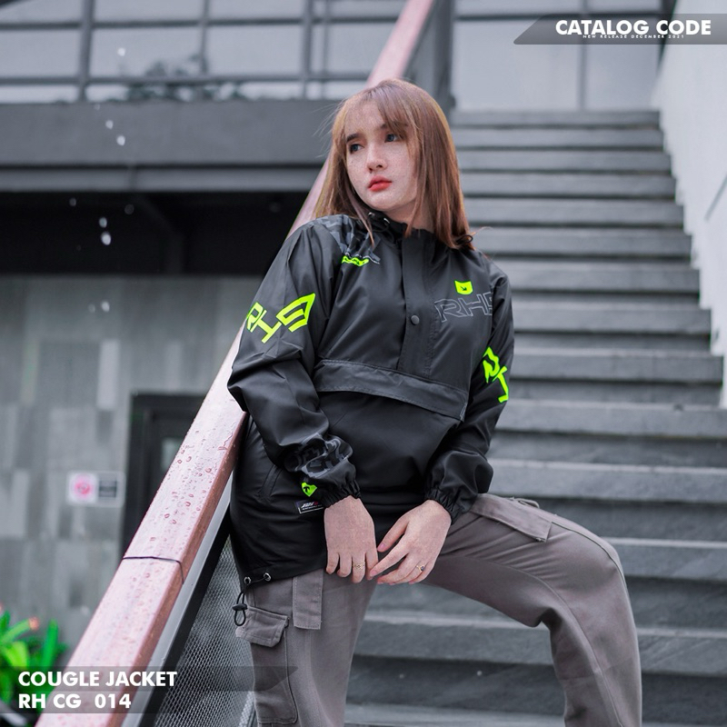 Jual RH57 JACKET COUGLE RH CG 014 JAKET PRIA WANITA | Hitam | Shopee Indonesia