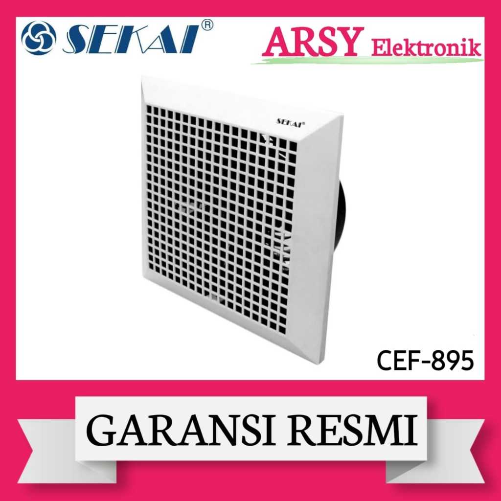 Jual CEILING EXHAUST FAN SEKAI 8INC CEF-895/EXHAUST FAN DINDING SEKAI ...