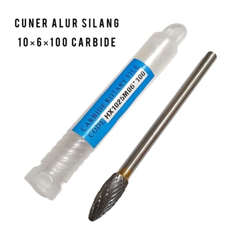 Jual mata cuner carbide 10mm mata bor tuner mata porting 10×6×100mm ...