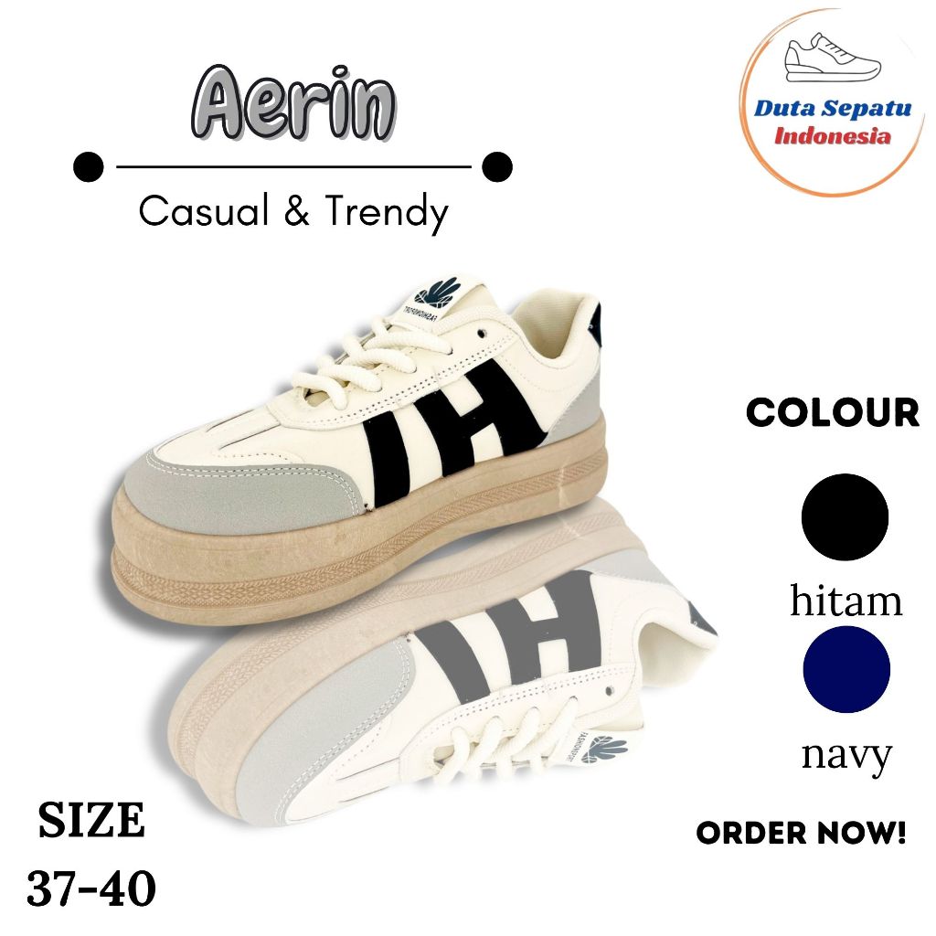 Jual DSI "Free Box" Aerin Sepatu Wanita Sneakers Korea Kasual Style ...
