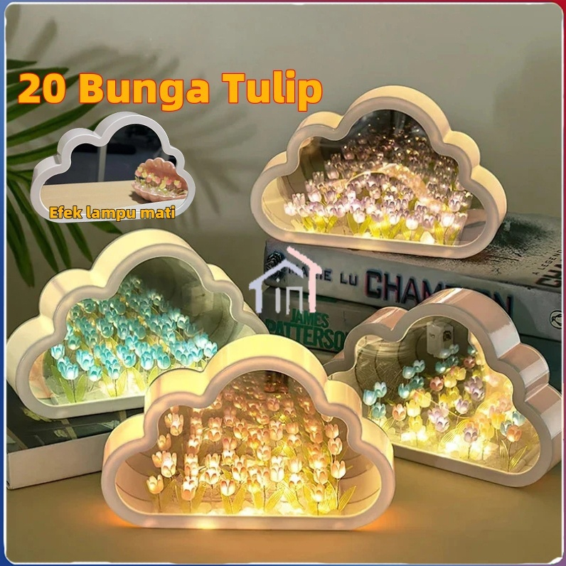 Jual 【COD】20 Bunga Tulip Malam Lampu Led Kamar Tidur INS DIY Untuk ...
