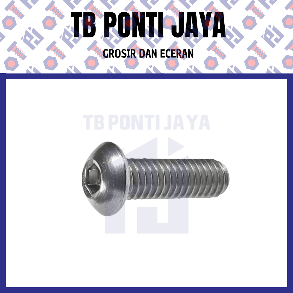 Jual Baut L Button Head m6 X 25mm Stainless Steel | Shopee Indonesia
