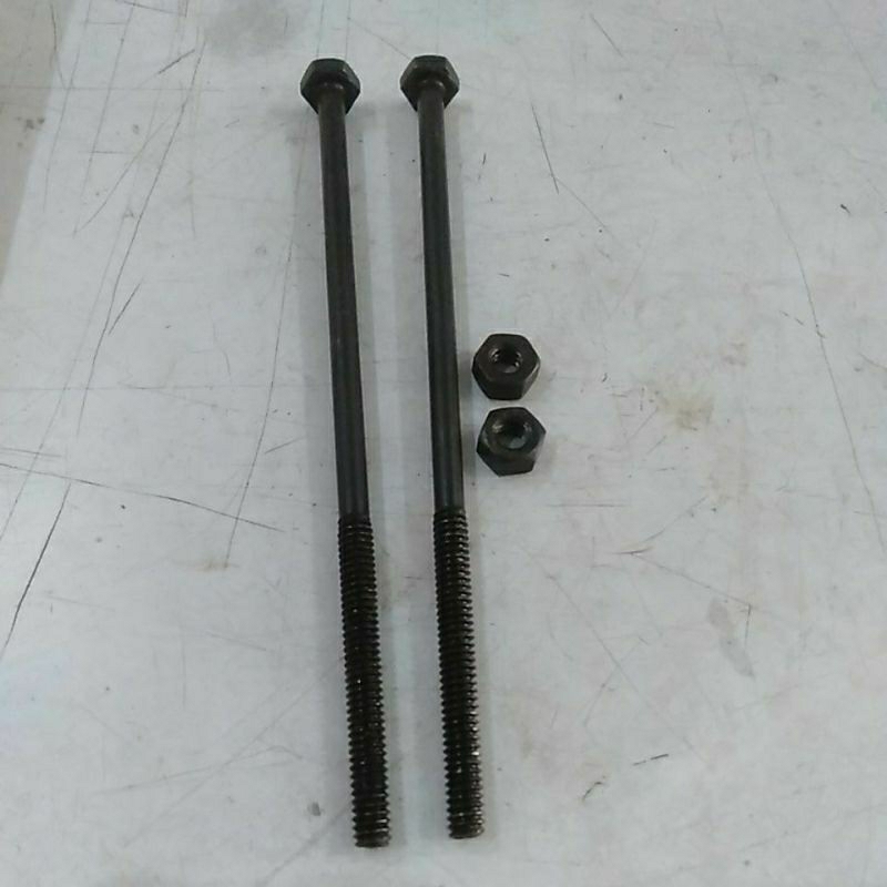 Jual BAUT MUR NC HITAM 1/4"X6" (KUNCI 10) | Shopee Indonesia