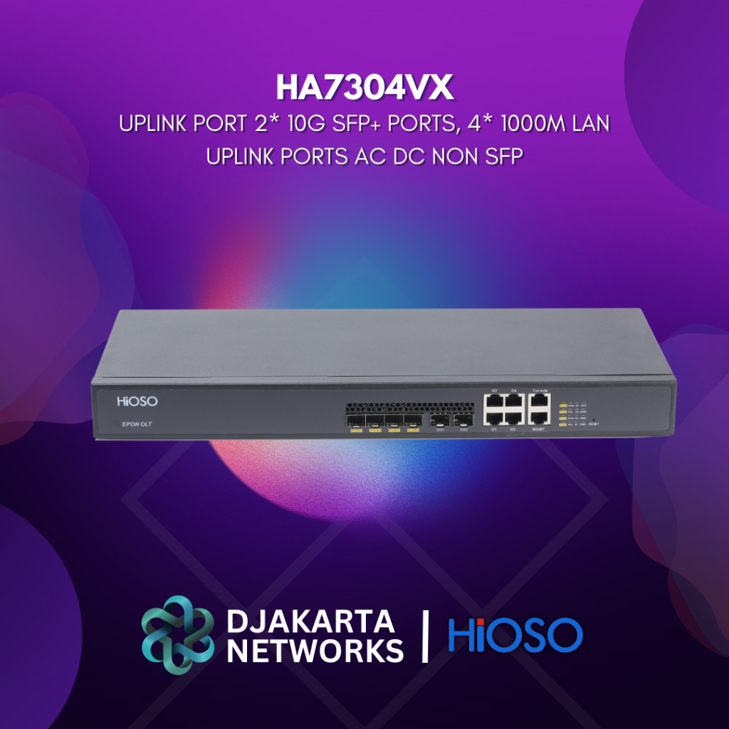 Jual HIOSO HA7304VX EPON OLT 4PON, Uplink Port 2* 10G SFP+ ports, 4 ...