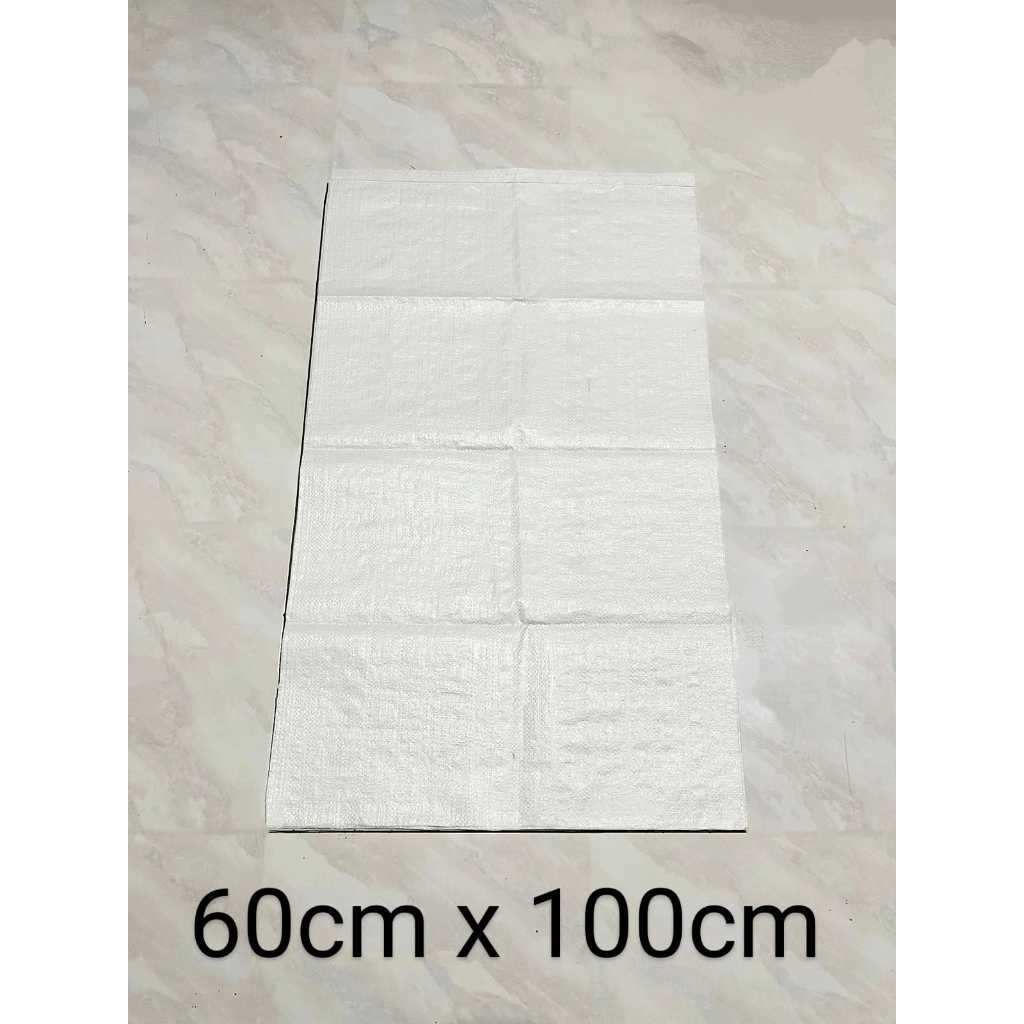 Jual Karung Plastik 50kg Ukuran 60x100 cm Setara Karung 50kg Putih ...