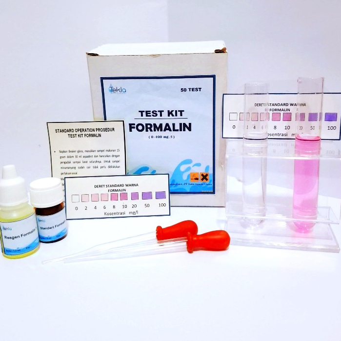 Jual TEST KIT FORMALDEHYDE,Alat uji Makanan – 50 TEST | Shopee Indonesia