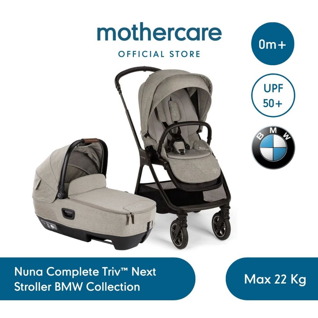 Jual Nuna Complete Triv™ Next Stroller BMW Collection Graphene With Cari™ Aire Carry Cot ...