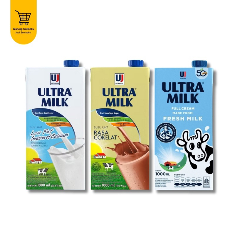 Jual ULTRA MILK DARI SUSU SAPI SEGAR SUSU UHT 1000ML | Shopee Indonesia