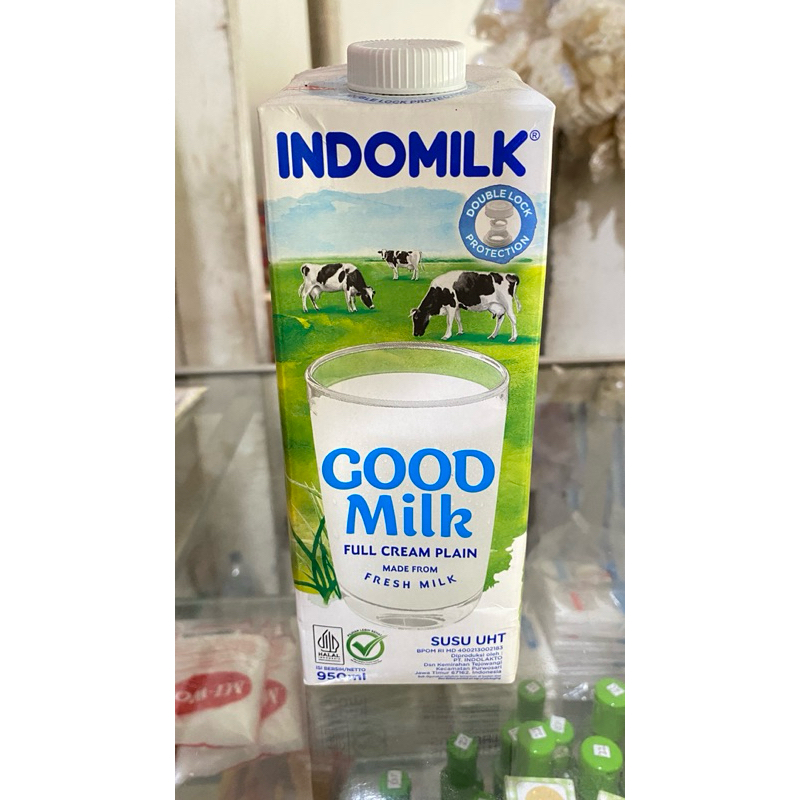 Jual SUSU UHT FULL CREAM INDOMILK 950ML | Shopee Indonesia