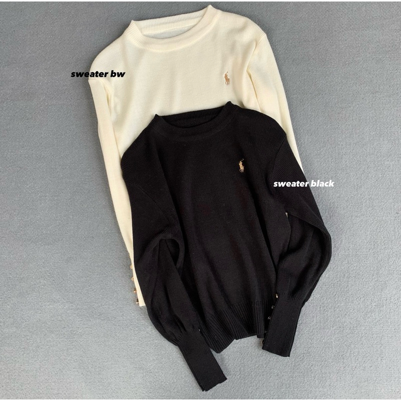 Jual OLOP Sweater Rajut Tangan Kancing Inara 023 | Shopee Indonesia