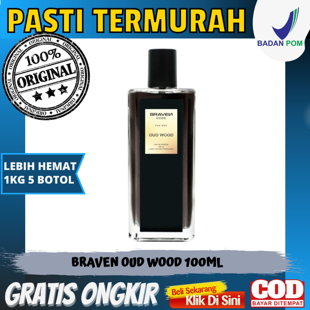 Jual Parfum Braven Code Oud Wood 100 ml EDP Pria Minyak Wangi Tahan Lama Murah Viral Artis Baju ...