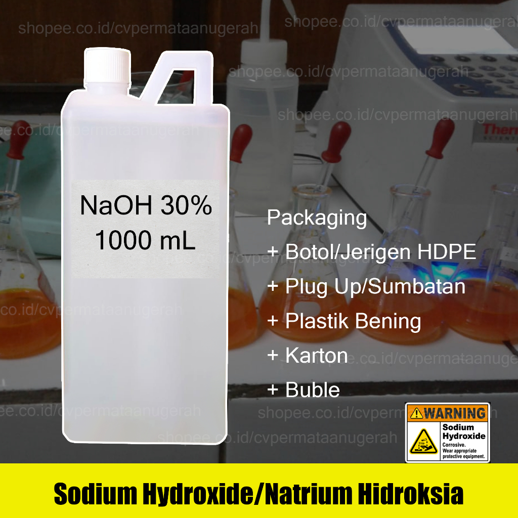 Jual Larutan NaOH 30% / Larutan Natrium Hidroksida / Sodium Hydroxide ...