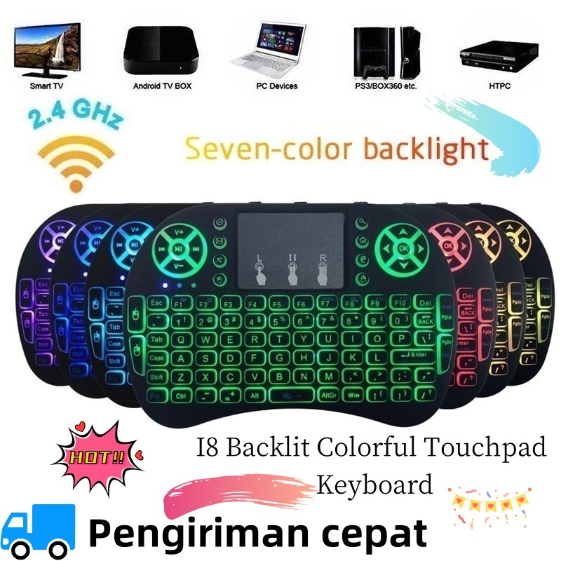 Jual 2.4GHz Mini Backlit Mini Touchpad Mouse, Mini Wireless Keyboard Dengan TouchPad dan Kunci ...