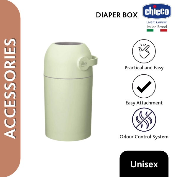 Jual CHICCO Diaper Box Nappy Bin Odour Proof System / Tong Sampah ...