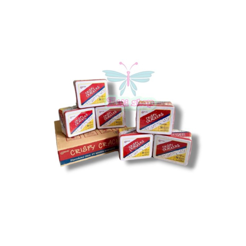 Jual nissin crispy crackers 750gram biskuit biscuit kaleng camilan ...