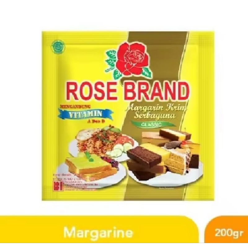 Jual MARGARINE ROSE BRAND 200GR MENTEGA SACHET MARGARIN HALAL | ROSE ...