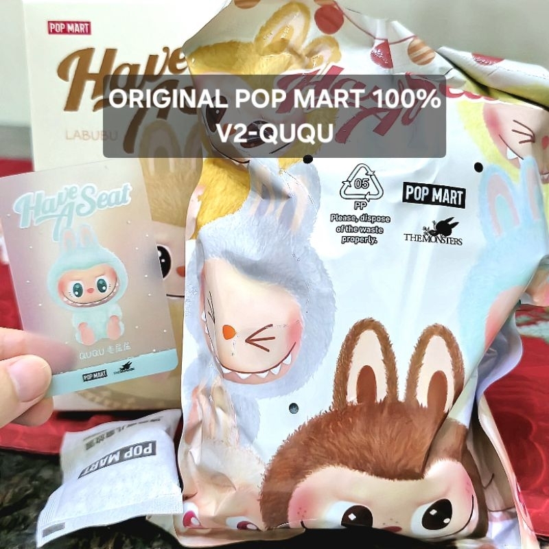 Jual Boneka Plushie Keychain Labubu The Monsters Have A Seat V2 - QuQu ...