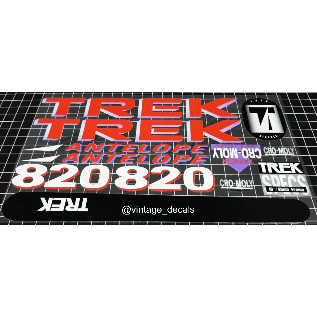Jual sticker decal sepeda TREK antelope 820 830 850 | Shopee Indonesia