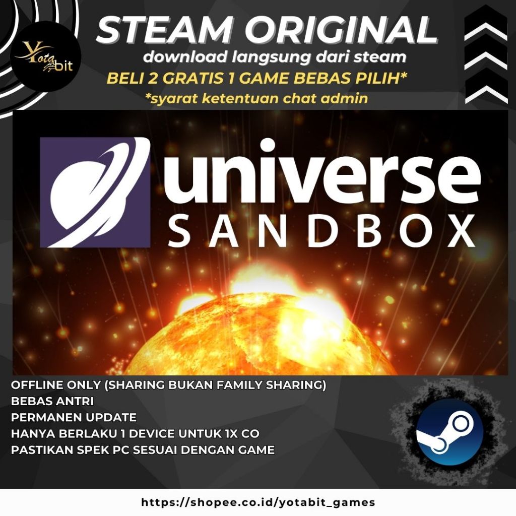 Jual Universe Sandbox MAC & PC Sharing Original Offline | Shopee Indonesia