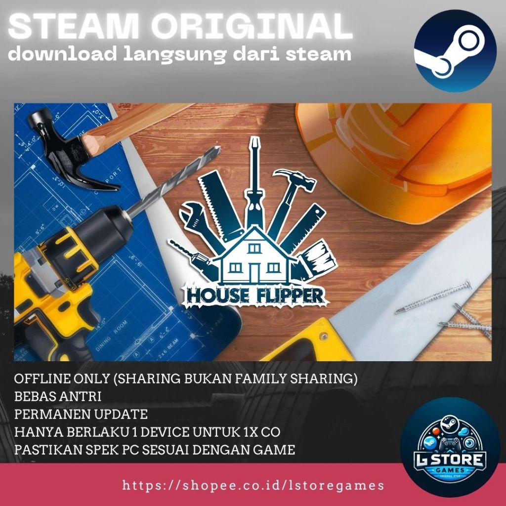 Jual House Flipper PC Sharing Original Offline | Shopee Indonesia