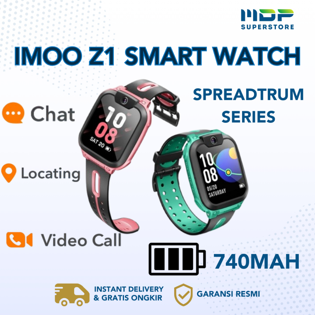 Jual IMOO Z1 SMART WATCH (RED DAN GREEN) | Shopee Indonesia
