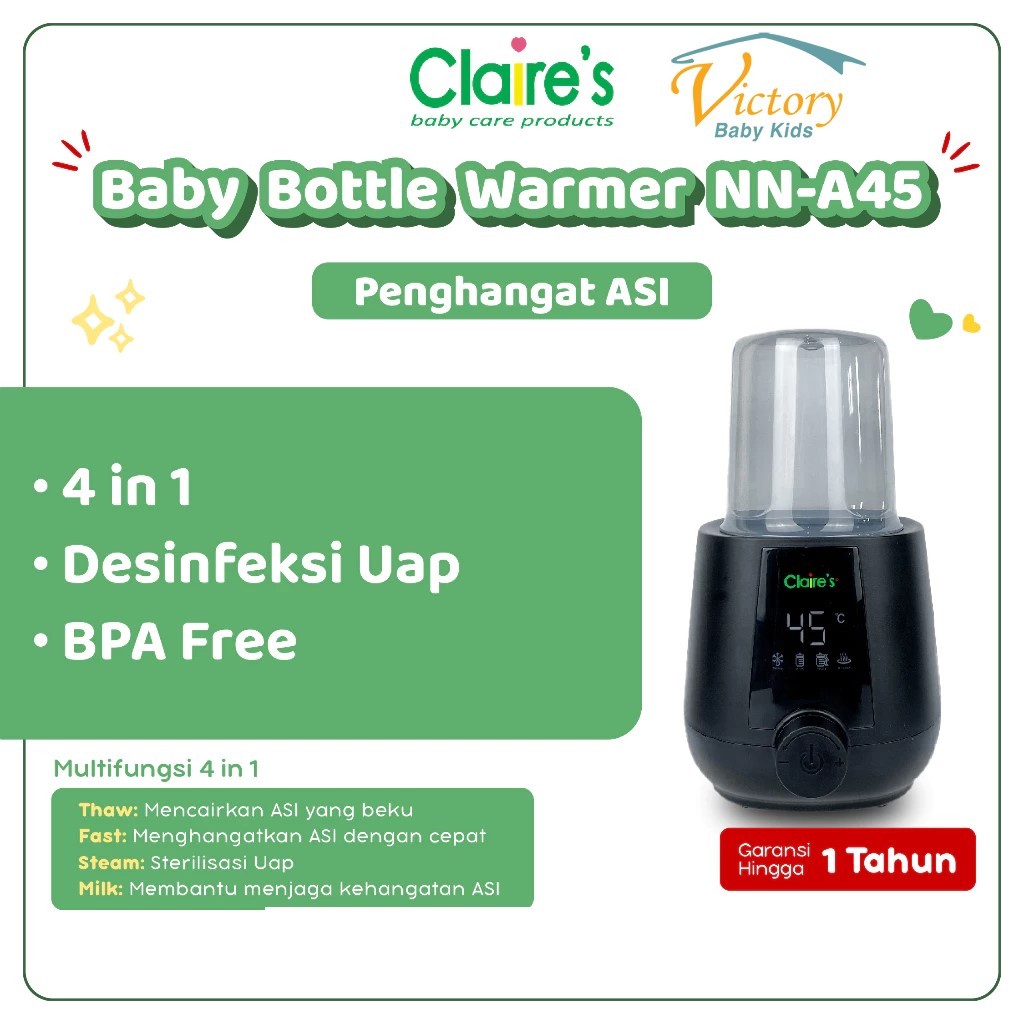 Jual Claire's Baby Bottle Warmer NN-A45 Sterilizer | smart ...