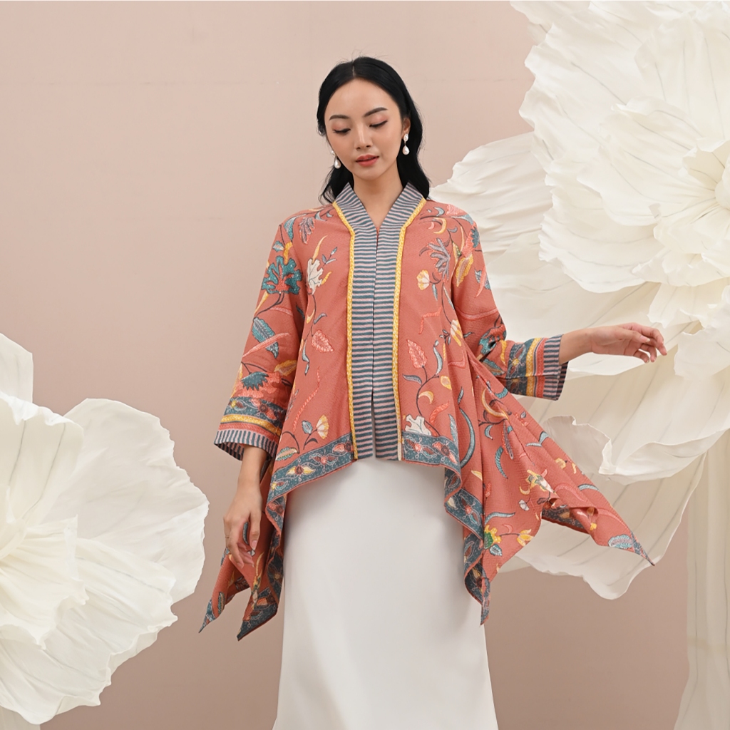 Jual NONA RARA - Alaya Dobi Rayya T3880, Baju kerja blouse batik wanita ...