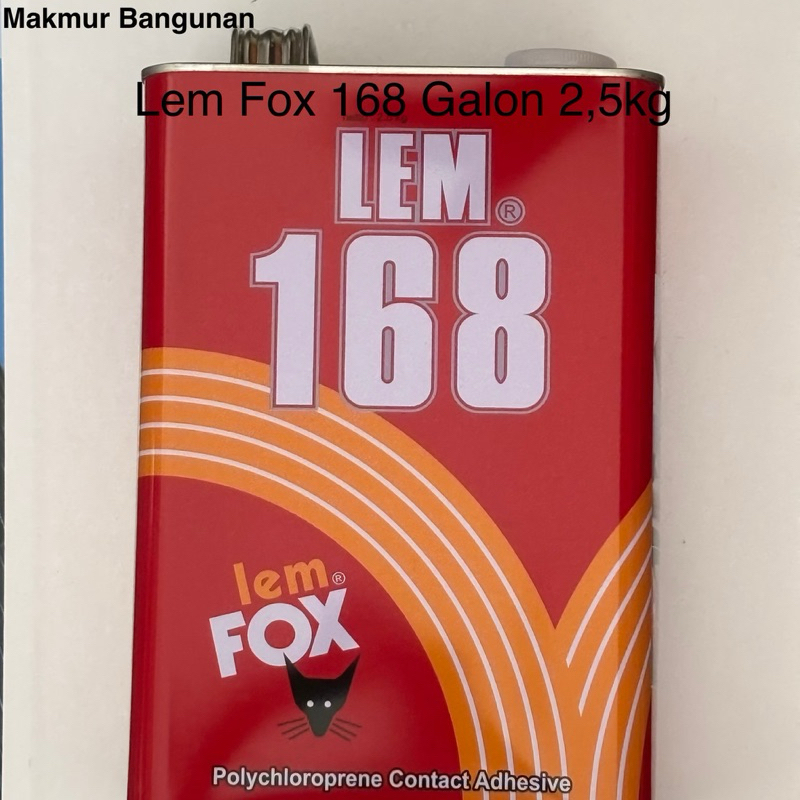Jual Lem Fox 168 Kuning Galon 2,5 Kg | Lem Fox 168 Blek 2500 gram | Lem ...