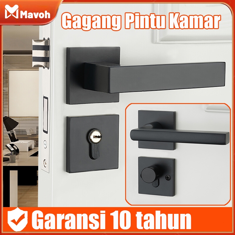 Jual Kunci Pintu Full Handle Set Gagang Pintu Kantor Rumah Door lock ...