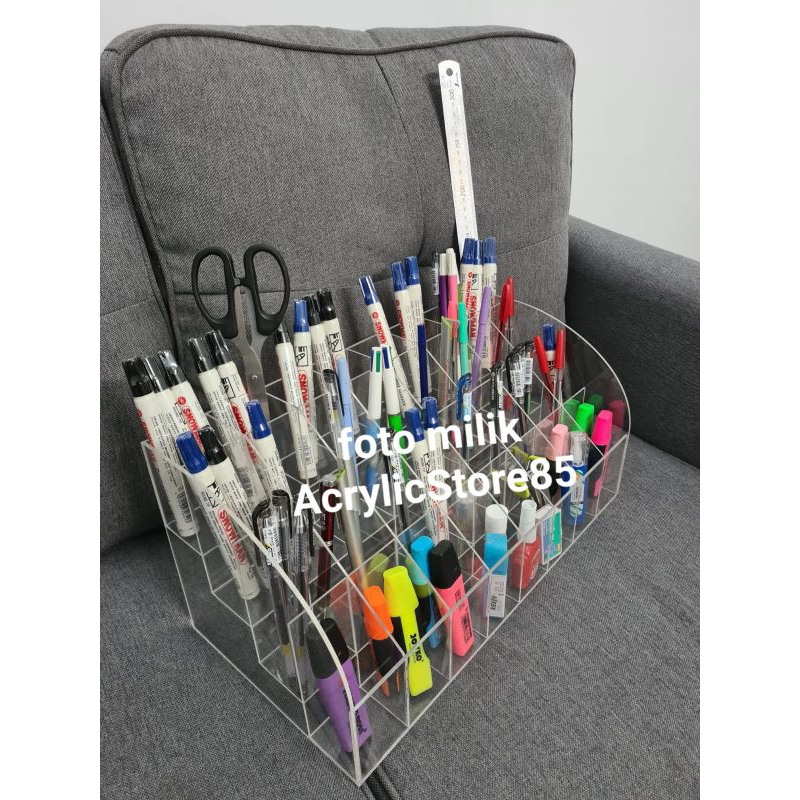 Jual Acrylic XT tempat/display pulpen/pensil/ATK (4 tingkat)32 kotak ...