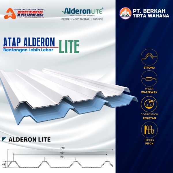 Jual BTW - Alderon Lite (Double Layer) – Atap PVC Ringan & Tahan Panas ...